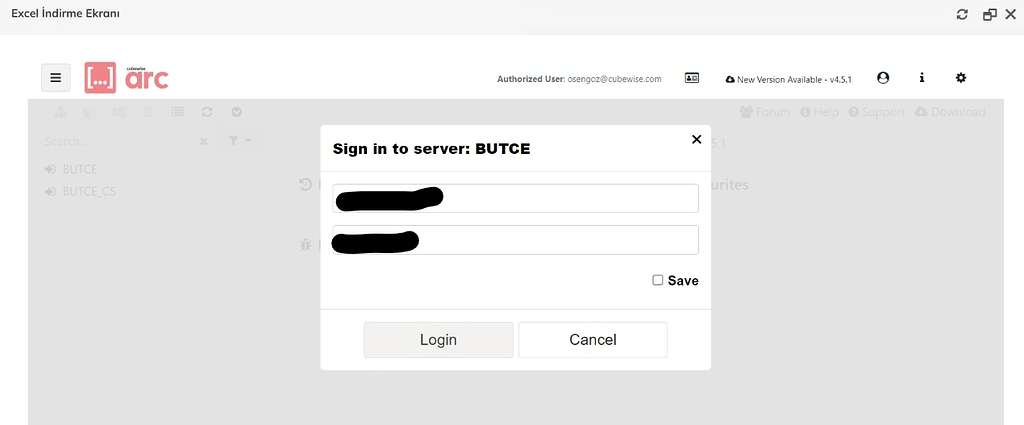 UX iFrame Arc Login Issue - Apliqo UX - Cubewise Forum