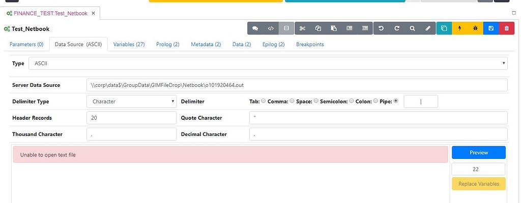 Multiple header lines in txt file - Arc & Slice - Cubewise Forum