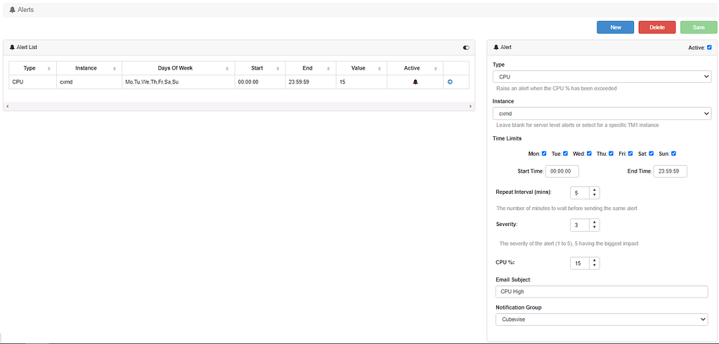 Pulse dump setting - Pulse Questions - Cubewise Forum