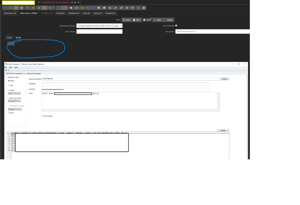 Can Not Preview ODBC Data Source from arc - Arc & Slice - Cubewise Forum
